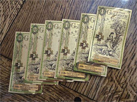 Alaska Five Classified - Lot of 6 Utah Goldbacks